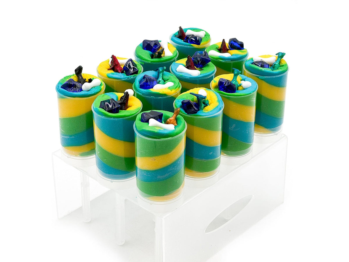 Dinosaur Sensory Dough Push Pop · Young + Wild and Friedman