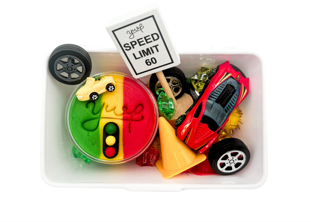 Race Car Mini Sensory Kit · Young + Wild and Friedman