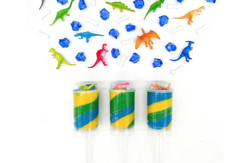 Dinosaur Sensory Dough Push Pop · Young + Wild and Friedman