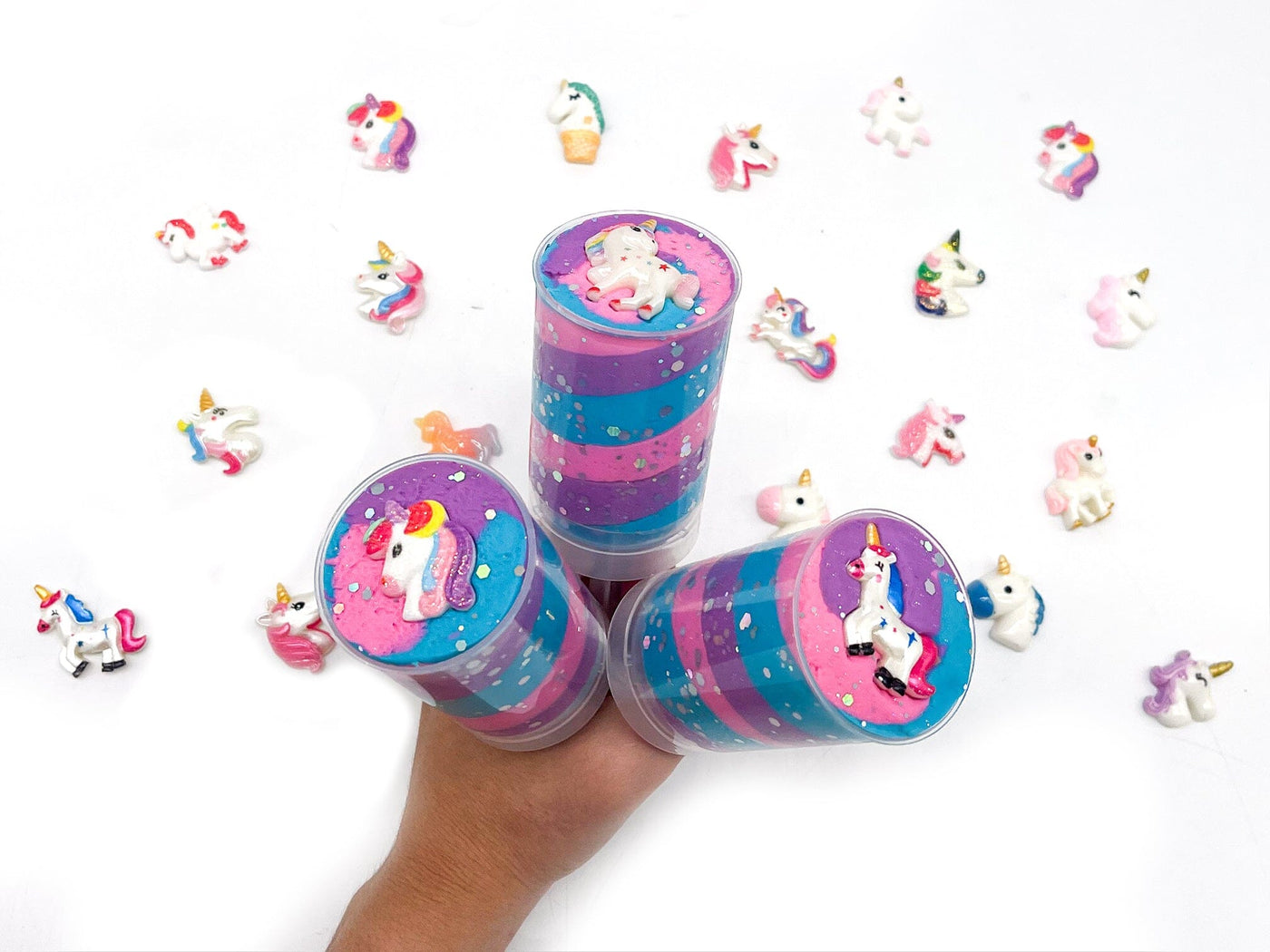 Unicorn Sensory Dough Push Pop · Young + Wild and Friedman