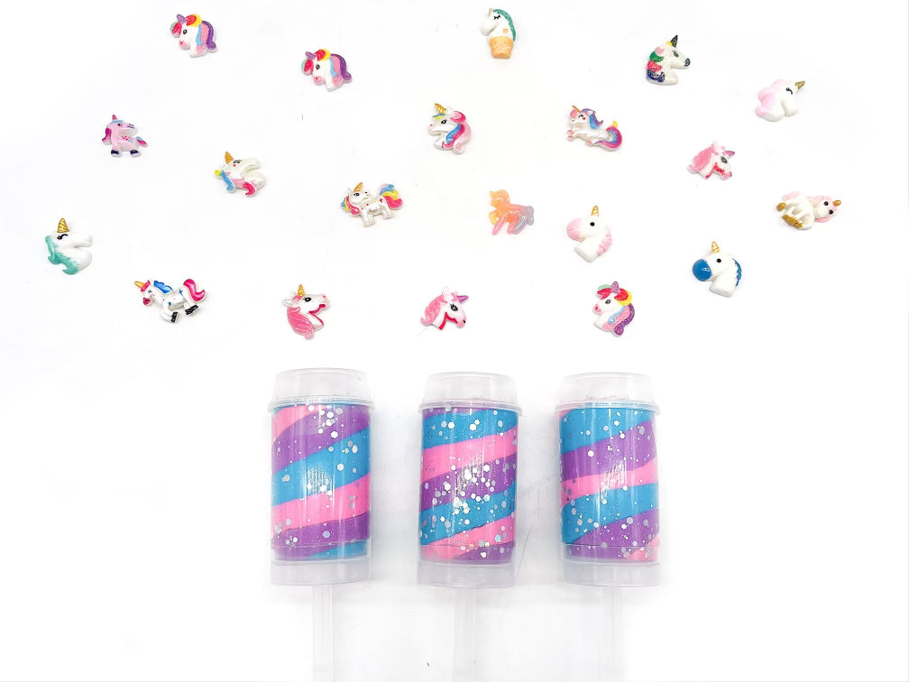 Unicorn Sensory Dough Push Pop · Young + Wild and Friedman